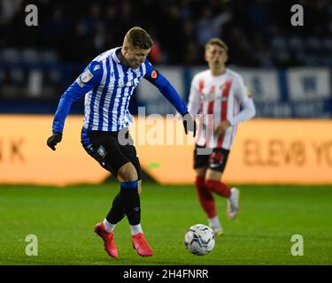 Sheffield, UK. 02nd Nov, 2021. Lee Gregory #9 of Sheffield Wednesday ...