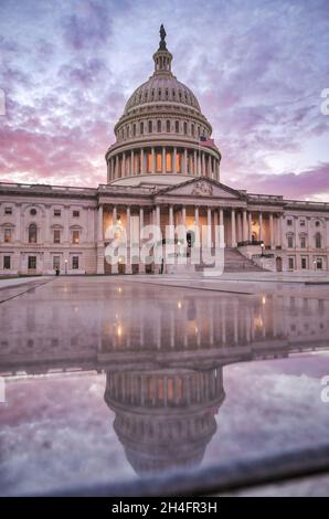 The United States Capitol, the meeting place of the United States ...