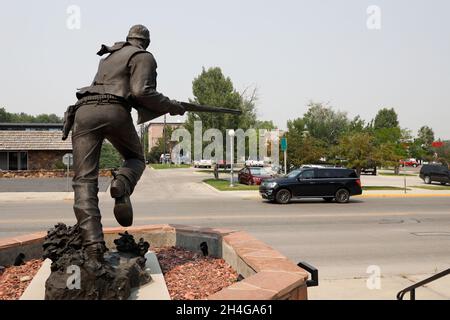 Statue of Nate Champion's Last Run by D.Michael Thomas in downtown ...