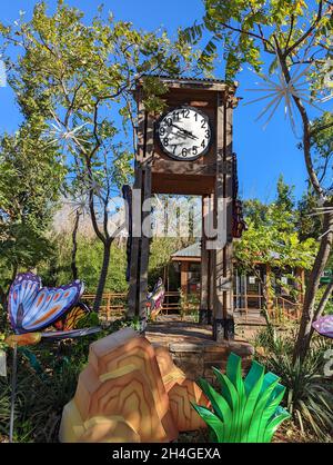 Oklahoma, OCT 29, 2021 - Haunt the Zoo Halloween decoration in the OKC ...