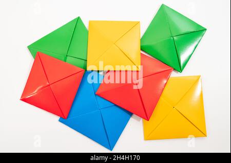 The Korean paper flip card (Ddakji Stock Photo - Alamy