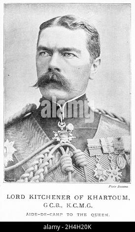 Lord Kitchener. Portrait of Horatio Herbert Kitchener, 1st Earl ...