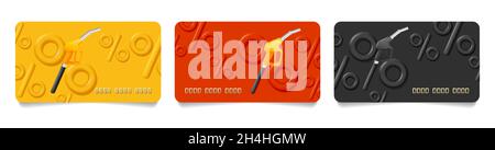 Fuel discount cards. 3d refuel gift coupon, gasoline voucher on free ...