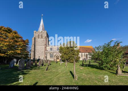 St Mary the Virgin Church, Elham, Kent Stock Photo - Alamy
