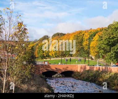The Cong Burn flood alleviation scheme in Chester le Street, Co. Durham ...
