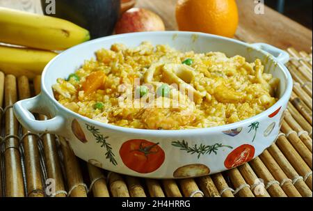 Portuguese Style Seafood Paella , Paella de Marisco Stock Photo - Alamy