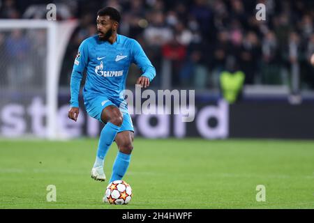 Marcus Wendel of Fc Zenit controls the ball during the Uefa Champions ...