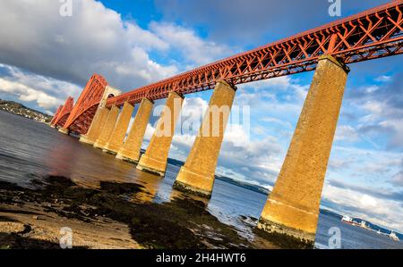 Various shots of The Forth bridge area Scotland Stock Photo - Alamy
