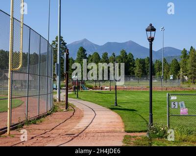 Thorpe Park, green space and sports fields, Flagstaff, Arizona, USA ...