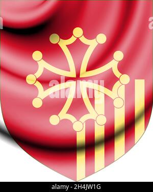 Symbol of Languedoc-Roussillon, France Stock Photo - Alamy