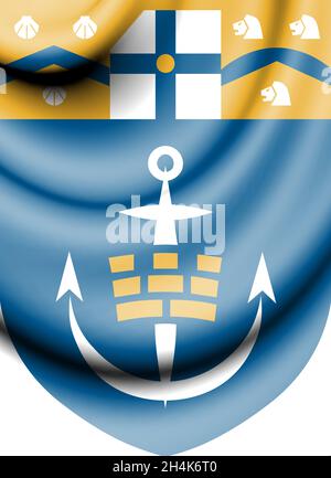 3D Sydney Coat of Arms, Australia. 3D Illustration Stock Photo - Alamy