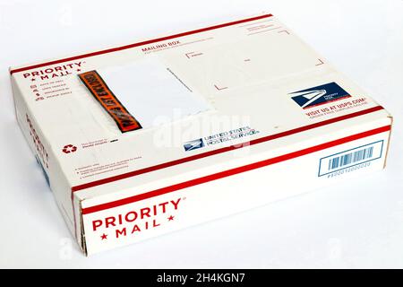 PRIORITY MAIL Mailing Box by USPS United States Postal Service Stock ...