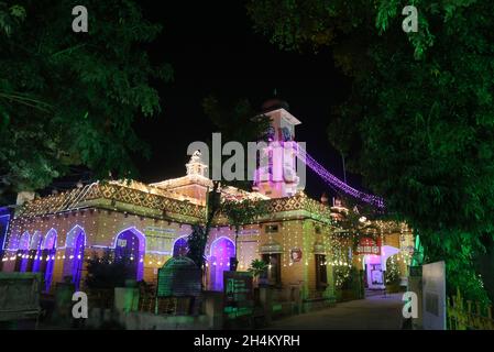 Beawar, Rajasthan, India, November 3, 2021: An Illuminated view of ...