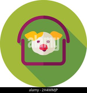 Pigsty icon. Farm animal sign. Graph symbol for your web site design ...