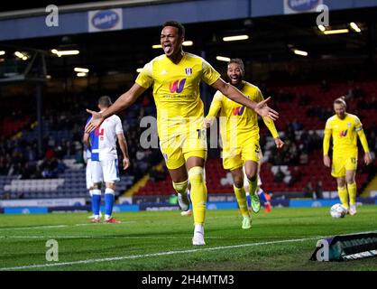 Fulham's Rodrigo Muniz celebrates scoring their side's second goal of ...
