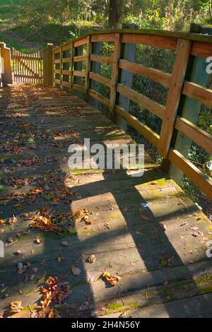 Rustic footbridge in rural North Carolina Stock Photo - Alamy