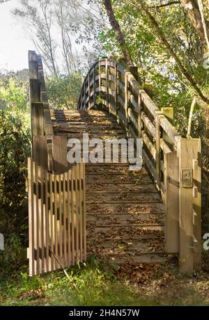 Rustic footbridge in rural North Carolina Stock Photo - Alamy