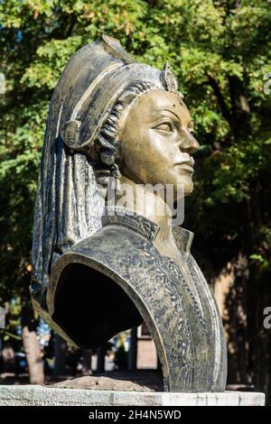 Statue of Suleiman the Magnificent a sultan of the Ottoman Empire ...