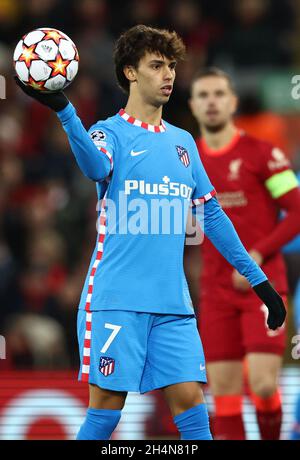 Joao Felix of Atletico Madrid during the warm-up before the La Liga ...