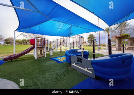 Playground in Hayley Hendricks Park at Nevada Stock Photo - Alamy