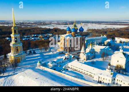Aerial view of the Kremlin in Ryazan in winter Stock Photo - Alamy