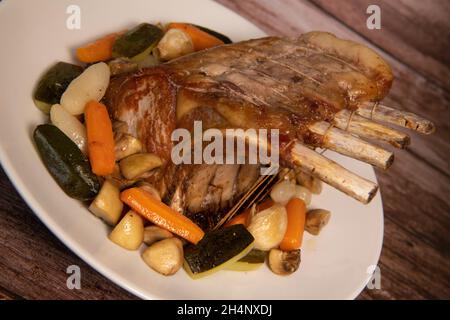 Pork ribs, Roasted pork ribs with bone, Entrecote, Roasted fresh meats ...