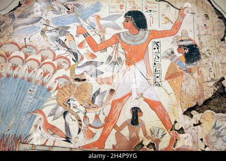 Nebamun was a middle-ranking official in the Temple of Thebes, Egypt ...