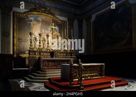 Cathedral of St. Florido and Amanzio, Altar, Citta' di Castello, Umbria ...