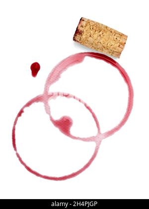 wine stain corkscrew cork fleck beverage drink alcohol Stock Photo - Alamy