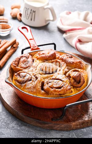 Close up French vanilla brioche doughnut and lemon poppy seed pound ...