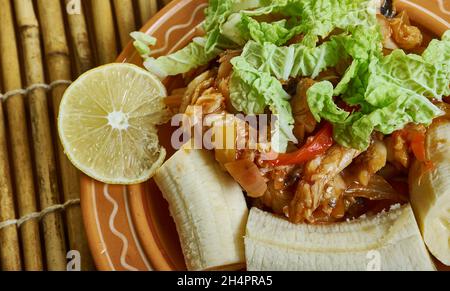 Green Fig and Saltfish for green bananas, national dish of the island ...