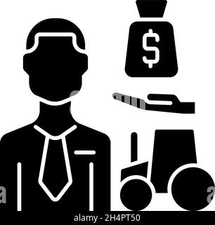 lender icon black vector illustration Stock Vector Image & Art - Alamy