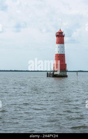 lighthouse Arngast in the Jade Bight, Germany, Lower Saxony Stock Photo ...