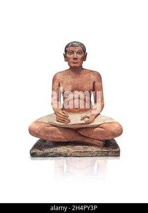 The sculpture of the Seated Scribe or Squatting Scribe is one of the ...