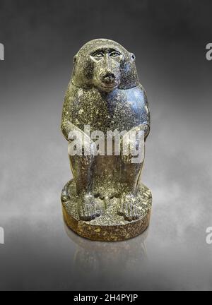 Egyptian Baboon statues, Louvre Museum, Paris Stock Photo - Alamy