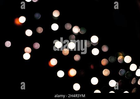 Universal blurred bokeh background with blank space. Bokeh neutral ...