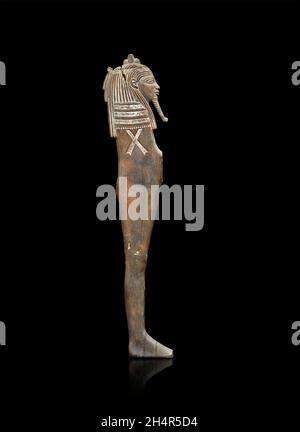 Egyptian Wood carvings of god Amset from a sarcophagus the "son of ...