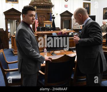 Corey Chirafisi, an attorney for Kyle Rittenhouse, argues about the ...