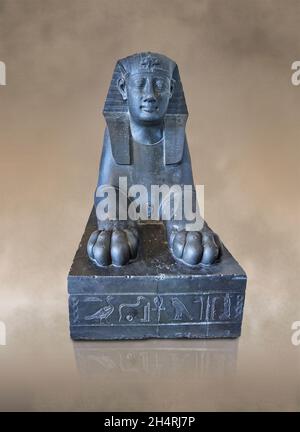 Egyptian sphinx statue sculpture of Nepherites 1st, 398-392 BC, 29th ...