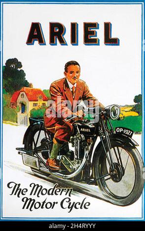 ARIEL Motorcycles - Vintage Motorcycle Advertising Stock Photo - Alamy