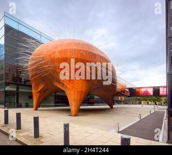London, England, UK - Blizard building and Neuron Pod for Queen Mary ...