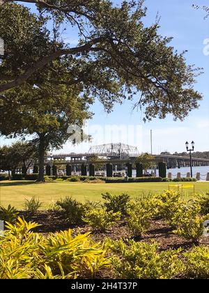 Historic Woods Memorial Bridge in Beaufort, South Carolina swings to ...