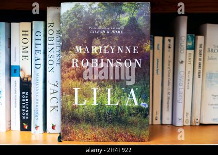 Books titles Home, Gilead, Lila and Jack book covers novels on a ...