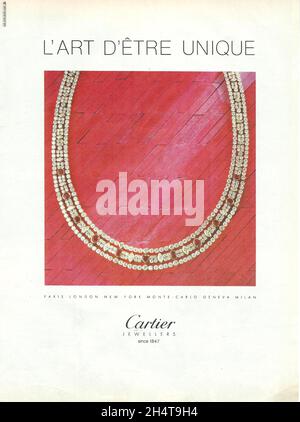 Cartier jewellery jewelry advertisement advert necklace necklet ...