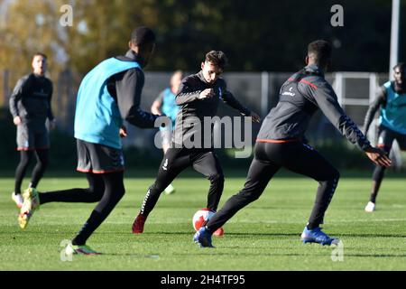 OLDHAM, GBR. NOV 4TH Oldham Athletic's Jordan Clarke during Oldham ...