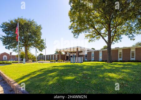 Walnut Ridge, Arkansas, USA - October 18, 2021: The old business ...