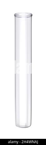 Test tube on a white background. 3d illustration Stock Photo - Alamy