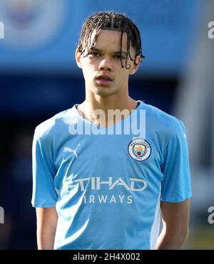 Manchester, UK. 3rd Nov, 2021. Micah Hamilton of Manchester City during ...
