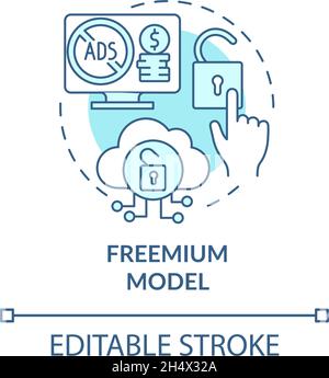 Freemium model concept icon Stock Vector Image & Art - Alamy