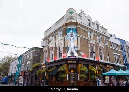 UKAI Public House on Portobello Road, London, England, U.K Stock Photo ...